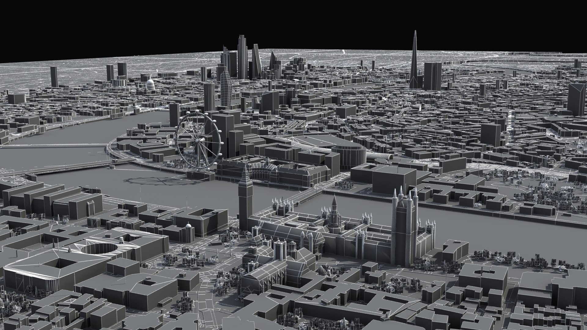 London City 3D Model - TurboSquid 1924144