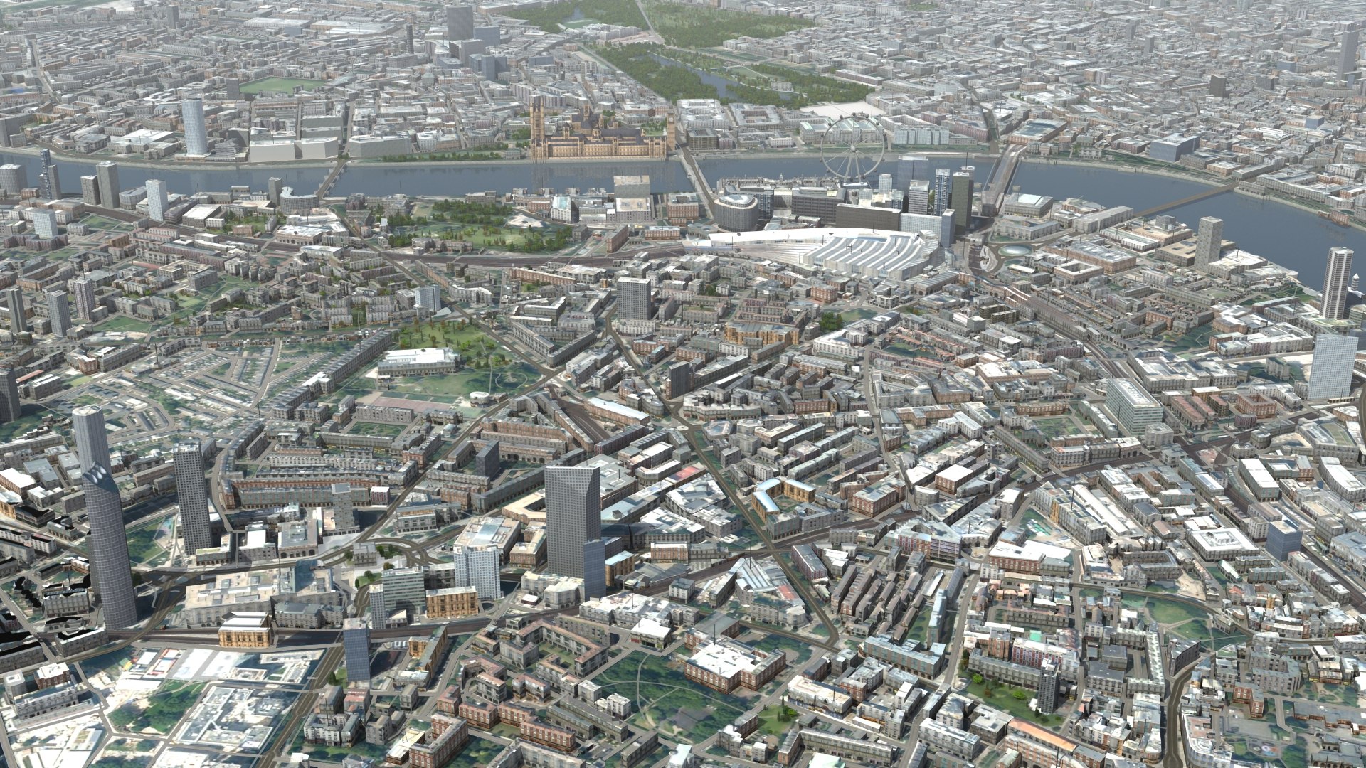 London City 3D Model - TurboSquid 1924144