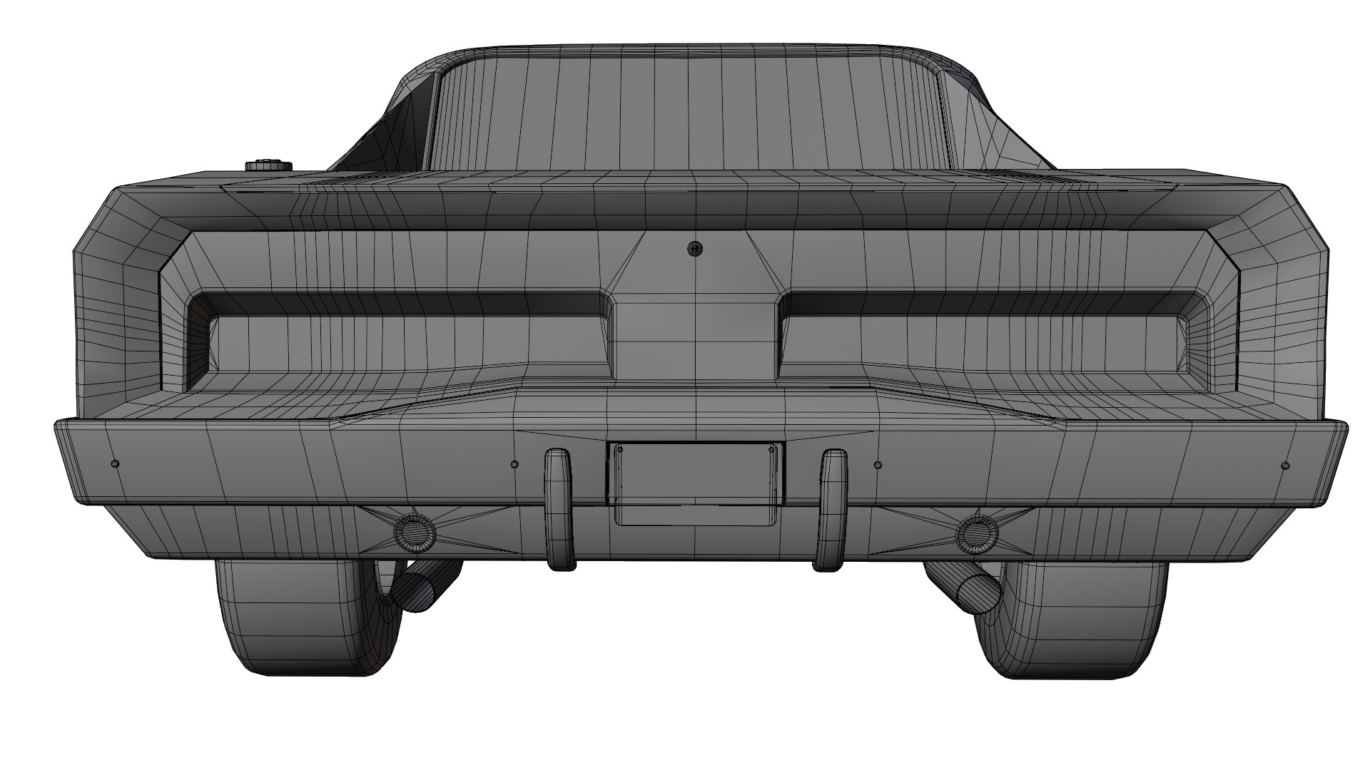 3D 1960s Muscle Car V2 Model - TurboSquid 2246468