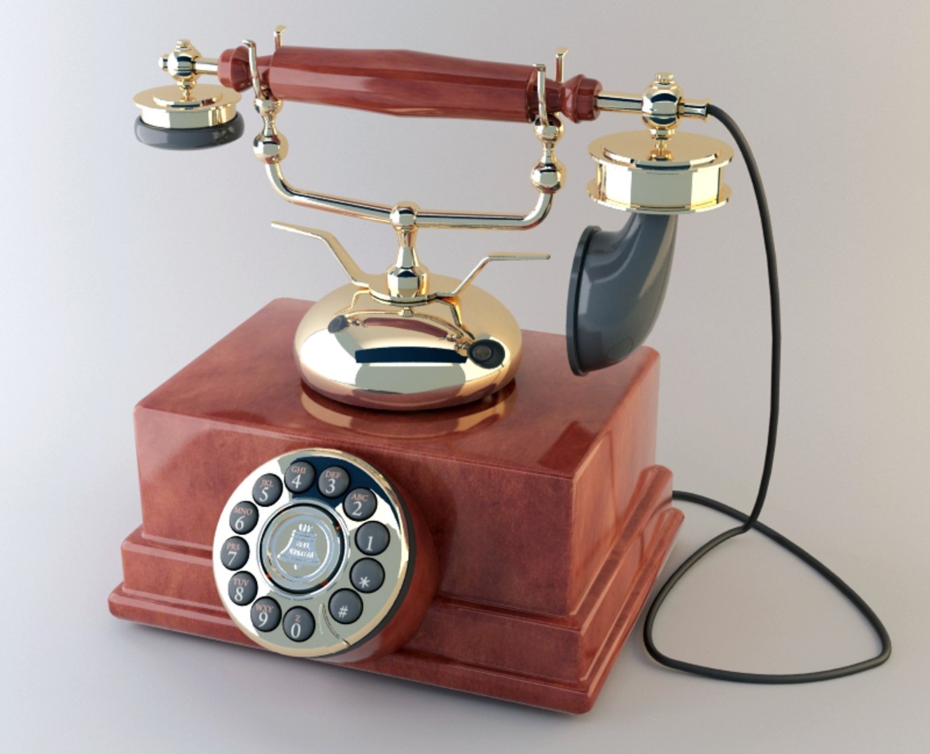3d Antique Phone Replica-sultan R8 Model