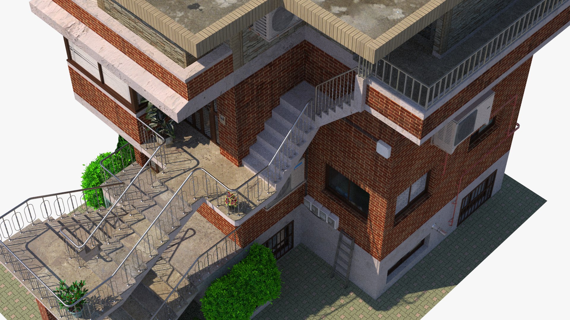 Korean Townhouse 3D Model - TurboSquid 2033017