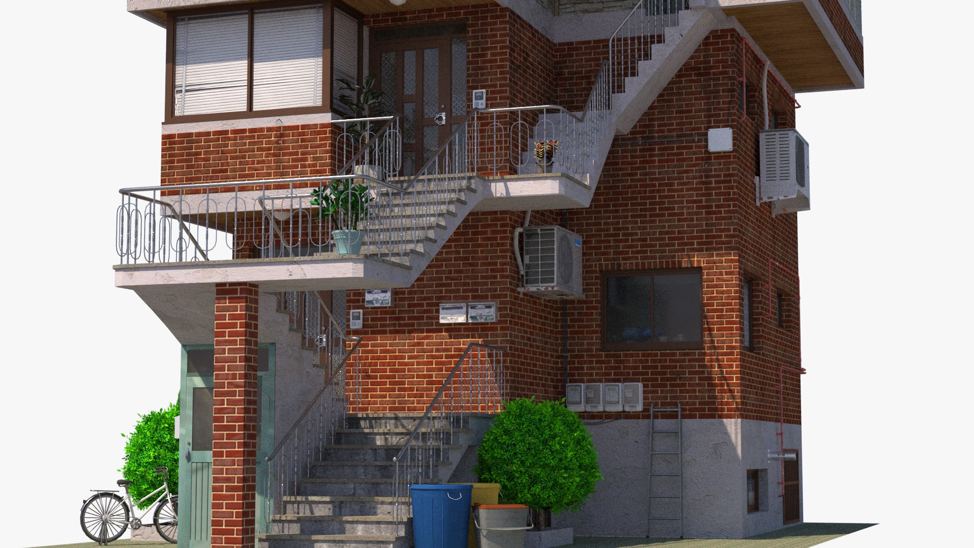 Korean Townhouse 3D Model - TurboSquid 2033017