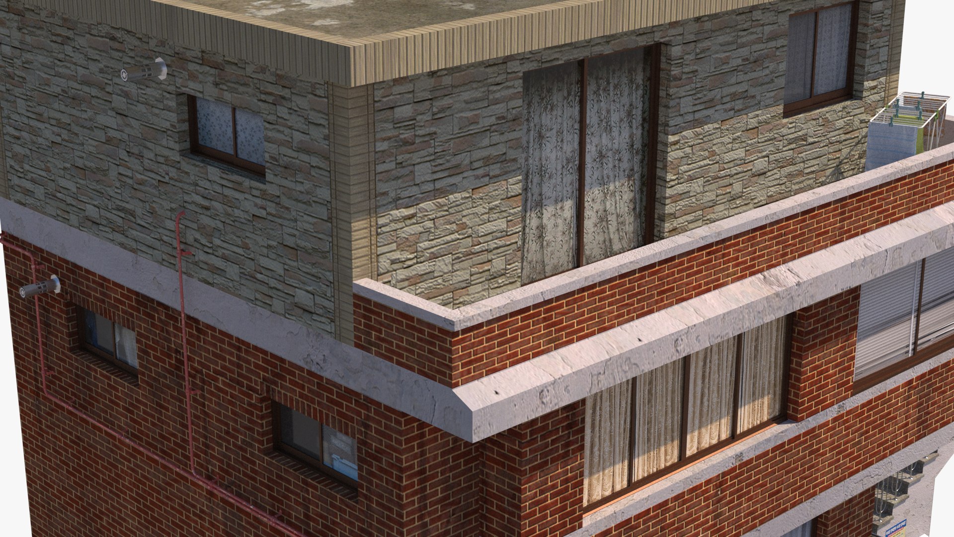 Korean Townhouse 3D Model - TurboSquid 2033017