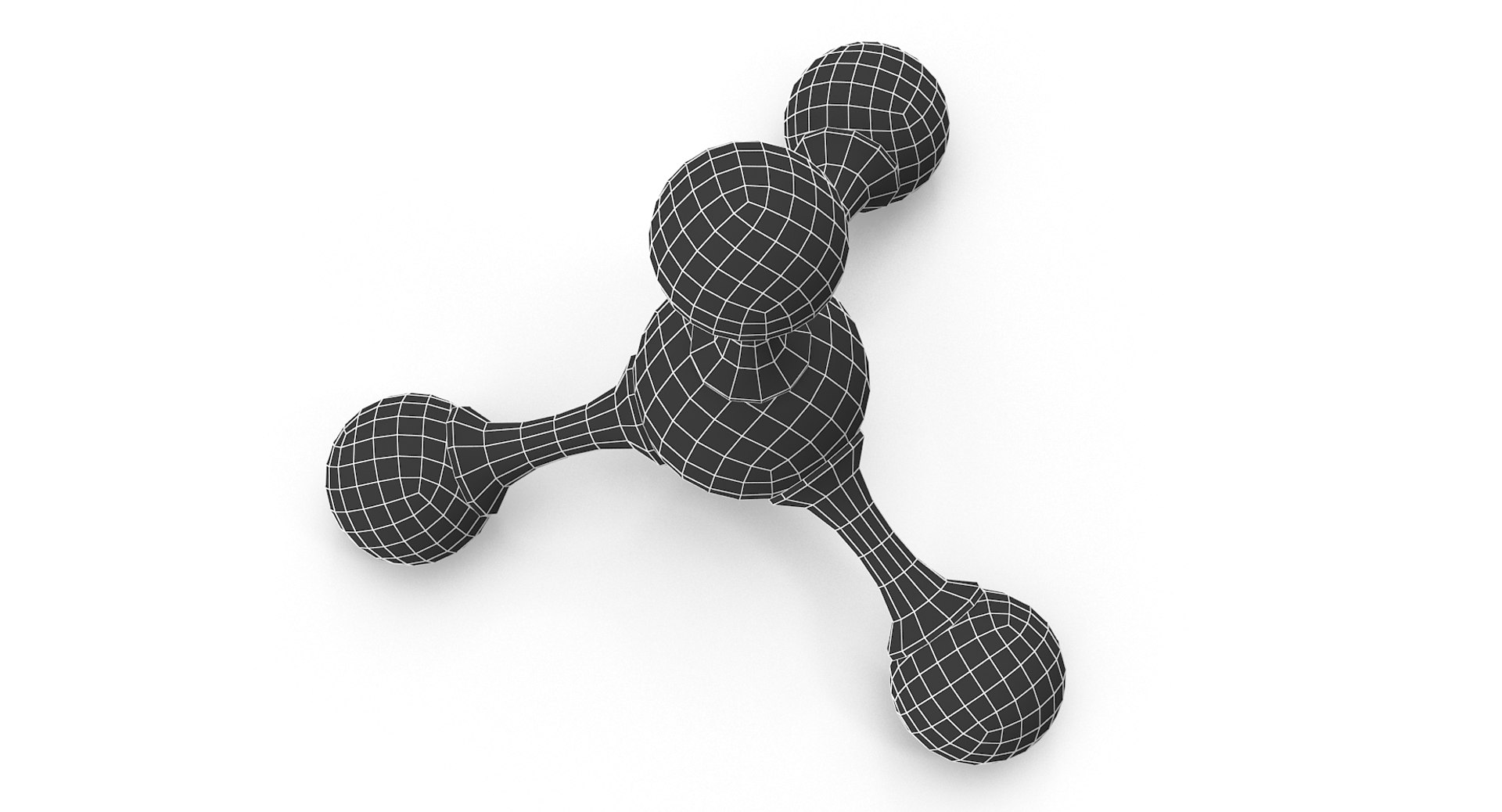 Methane Molecular Model - TurboSquid 1272904