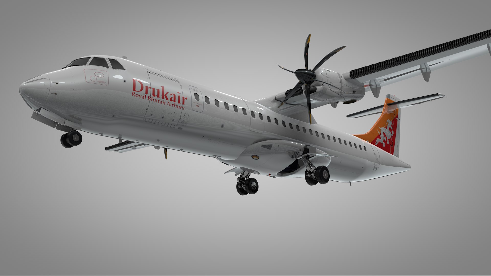 ATR 72 DRUKAIR L1880 3D Model - TurboSquid 1999626