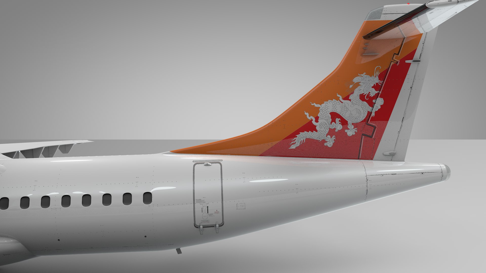 ATR 72 DRUKAIR L1880 3D Model - TurboSquid 1999626