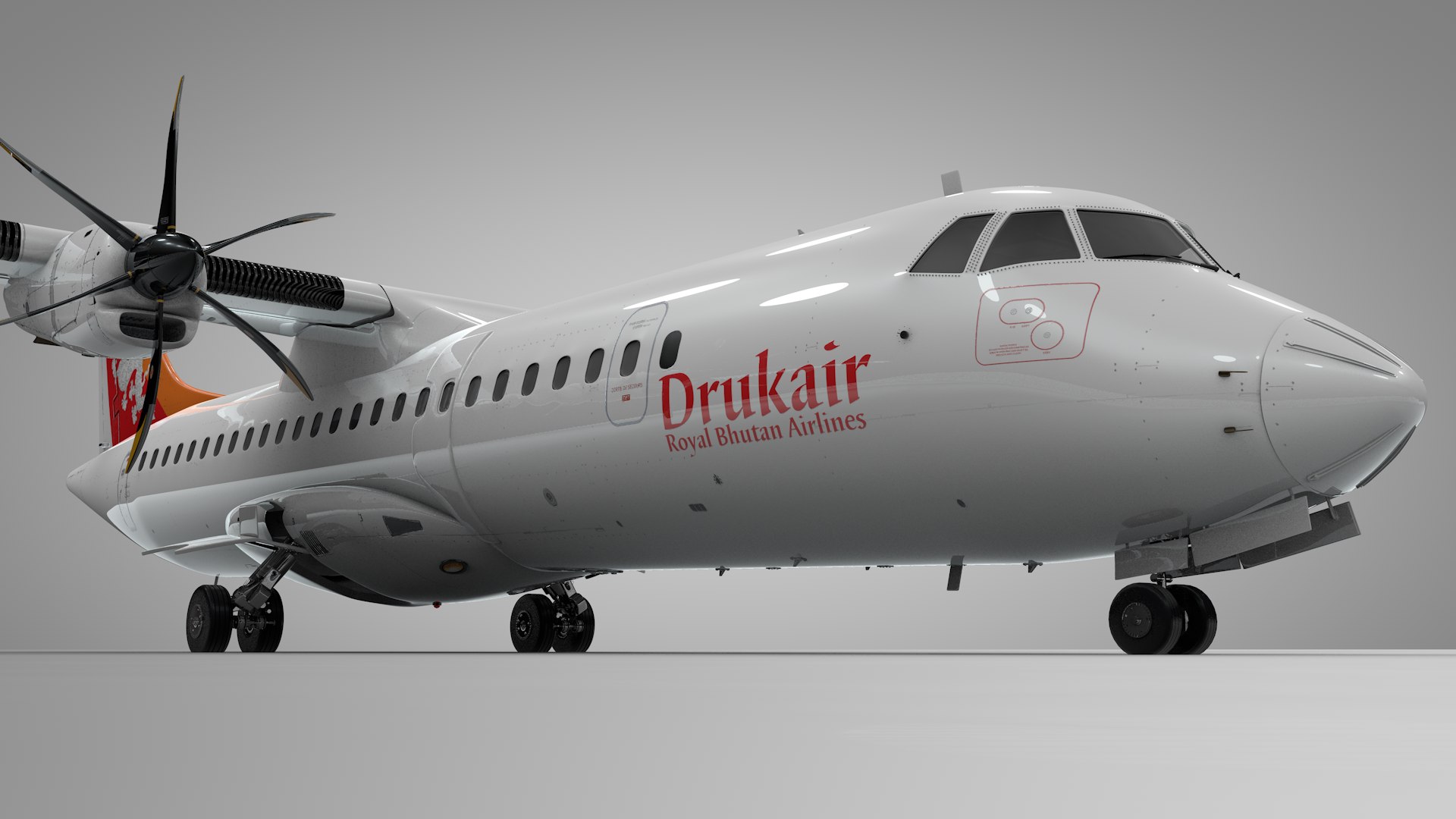 ATR 72 DRUKAIR L1880 3D Model - TurboSquid 1999626