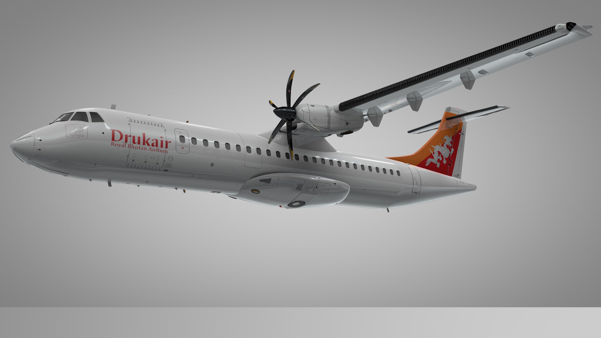 ATR 72 DRUKAIR L1880 3D model - TurboSquid 1999626
