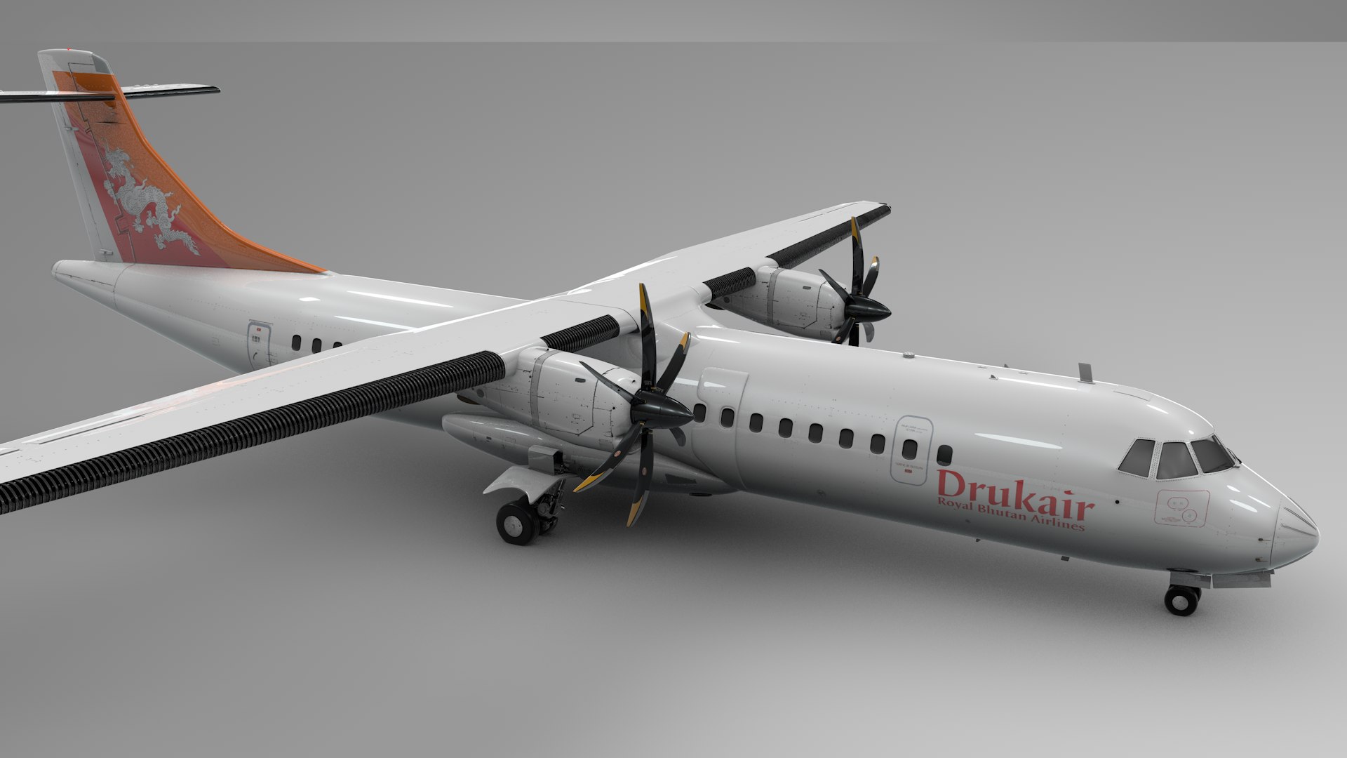ATR 72 DRUKAIR L1880 3D Model - TurboSquid 1999626