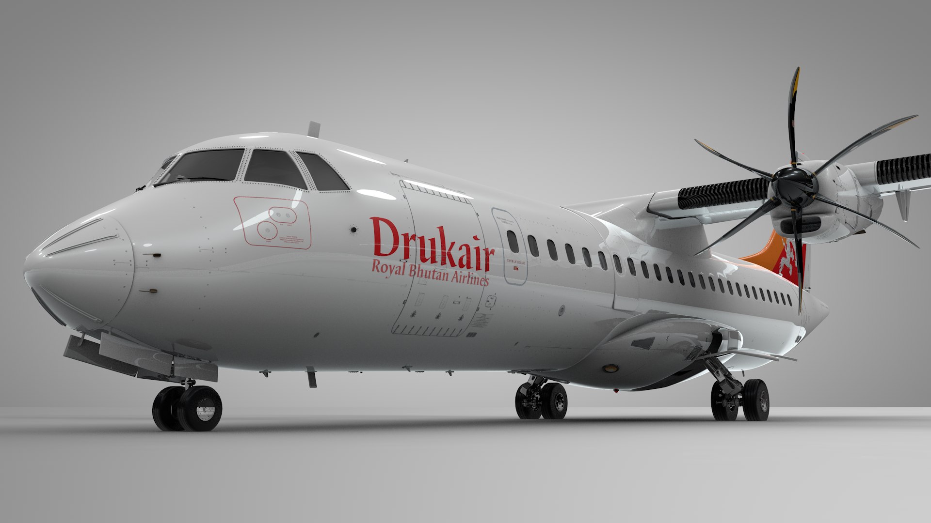 ATR 72 DRUKAIR L1880 3D Model - TurboSquid 1999626
