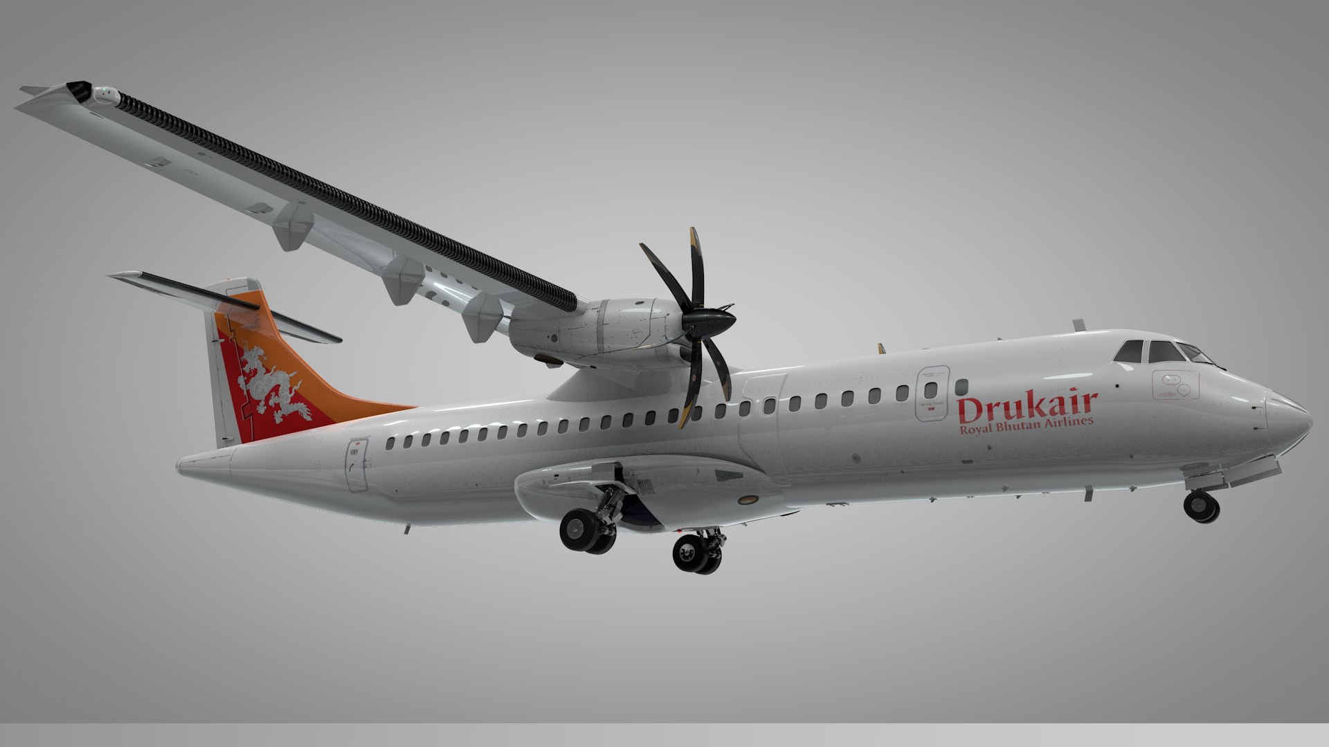 ATR 72 DRUKAIR L1880 3D model - TurboSquid 1999626