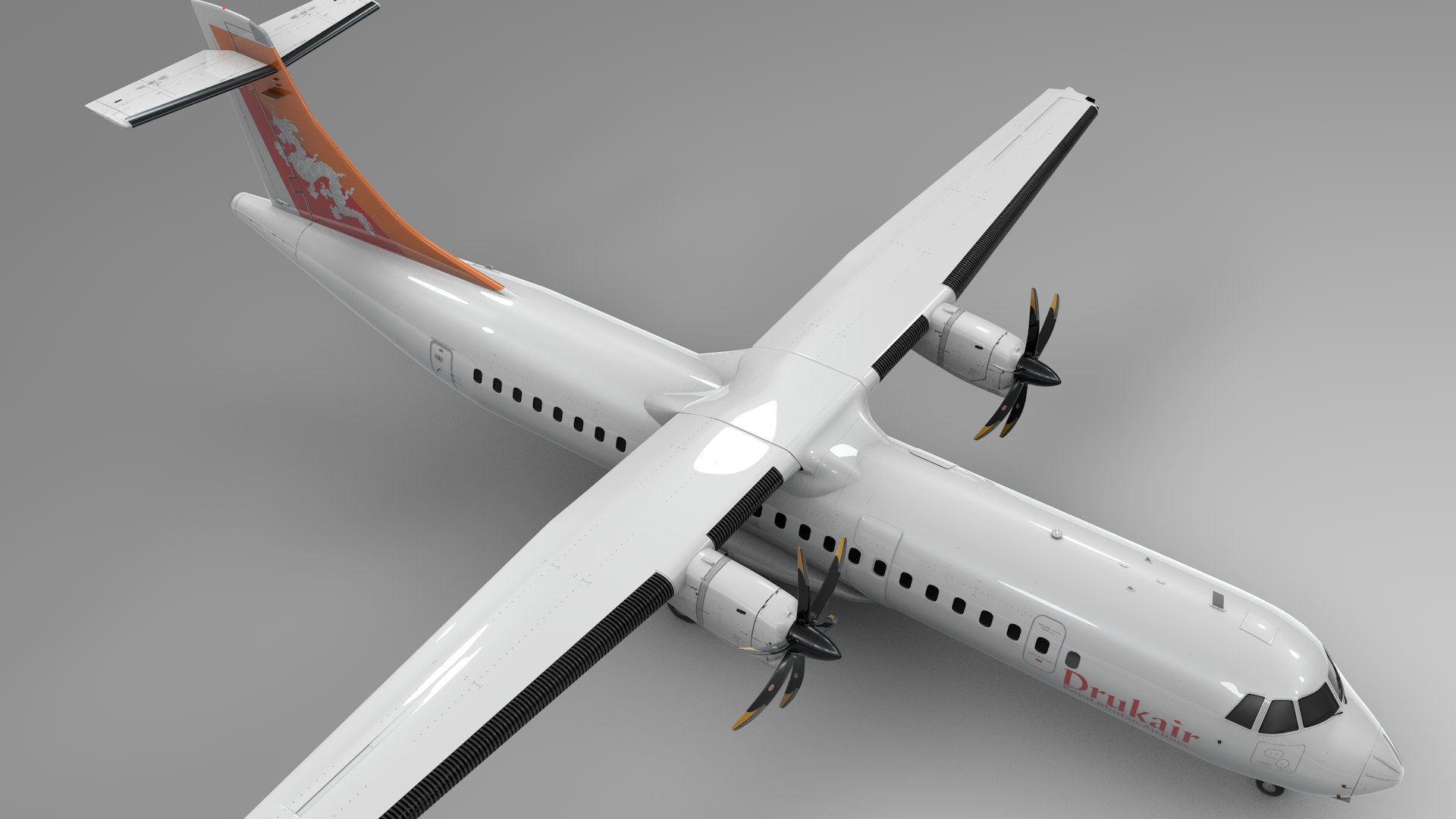 ATR 72 DRUKAIR L1880 3D Model - TurboSquid 1999626