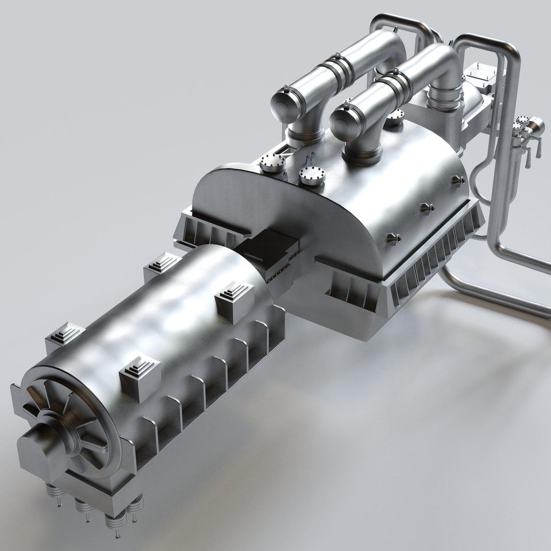 3D Steam Turbine Generator Model - TurboSquid 1545752