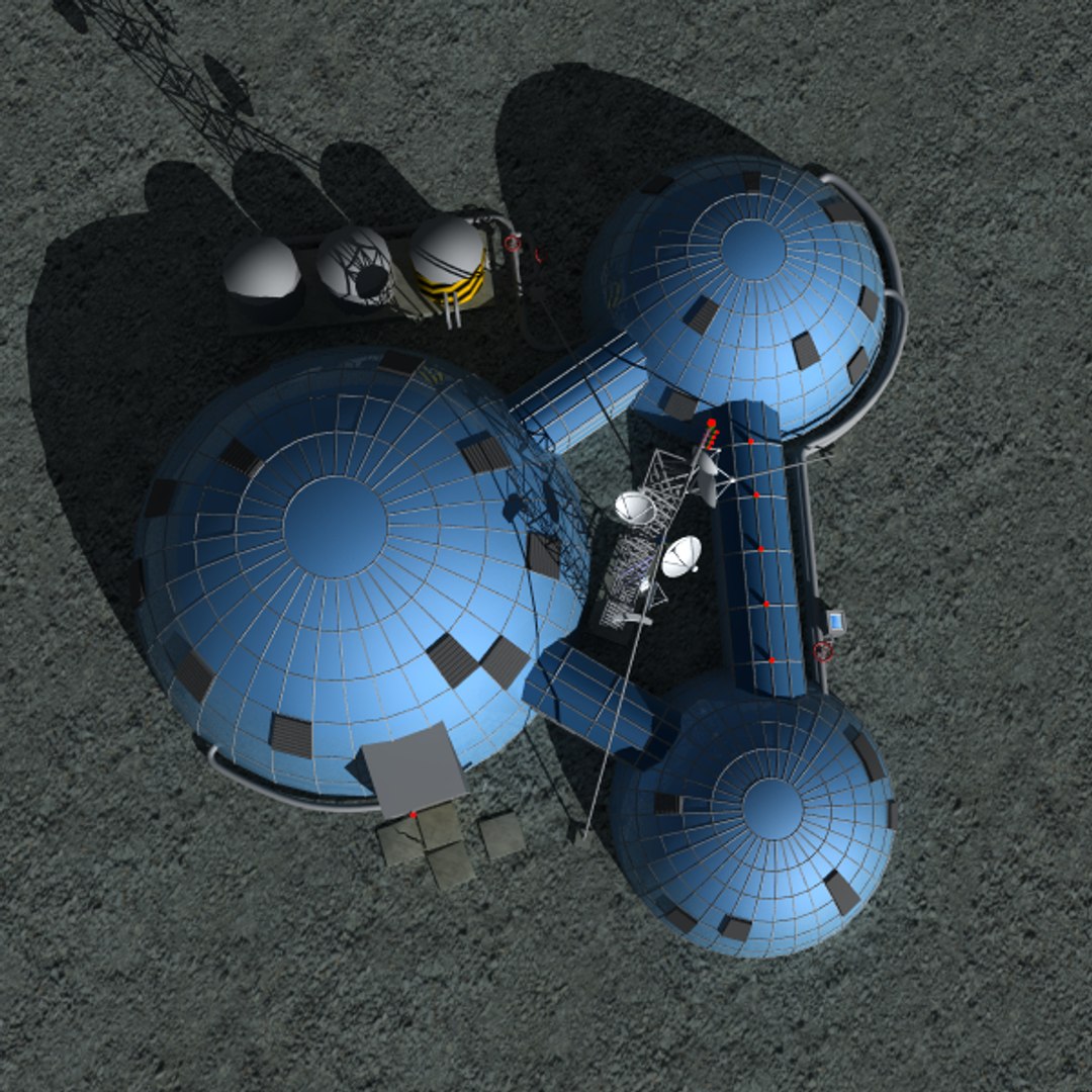 3d Space Station Model