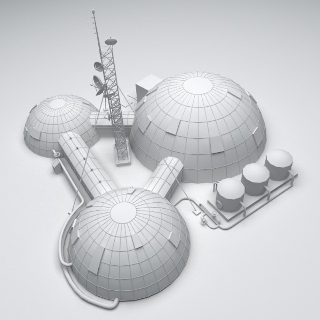 3d Space Station Model