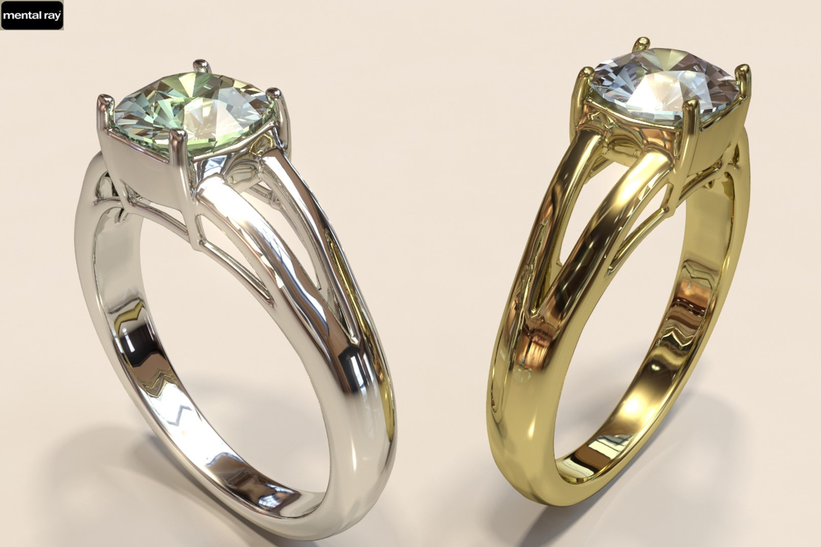 Diamond Ring 3d Model