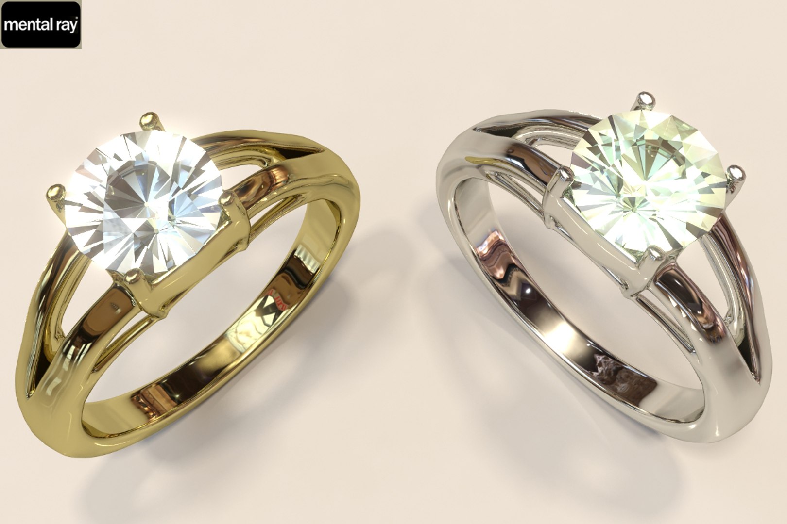 Diamond Ring 3d Model