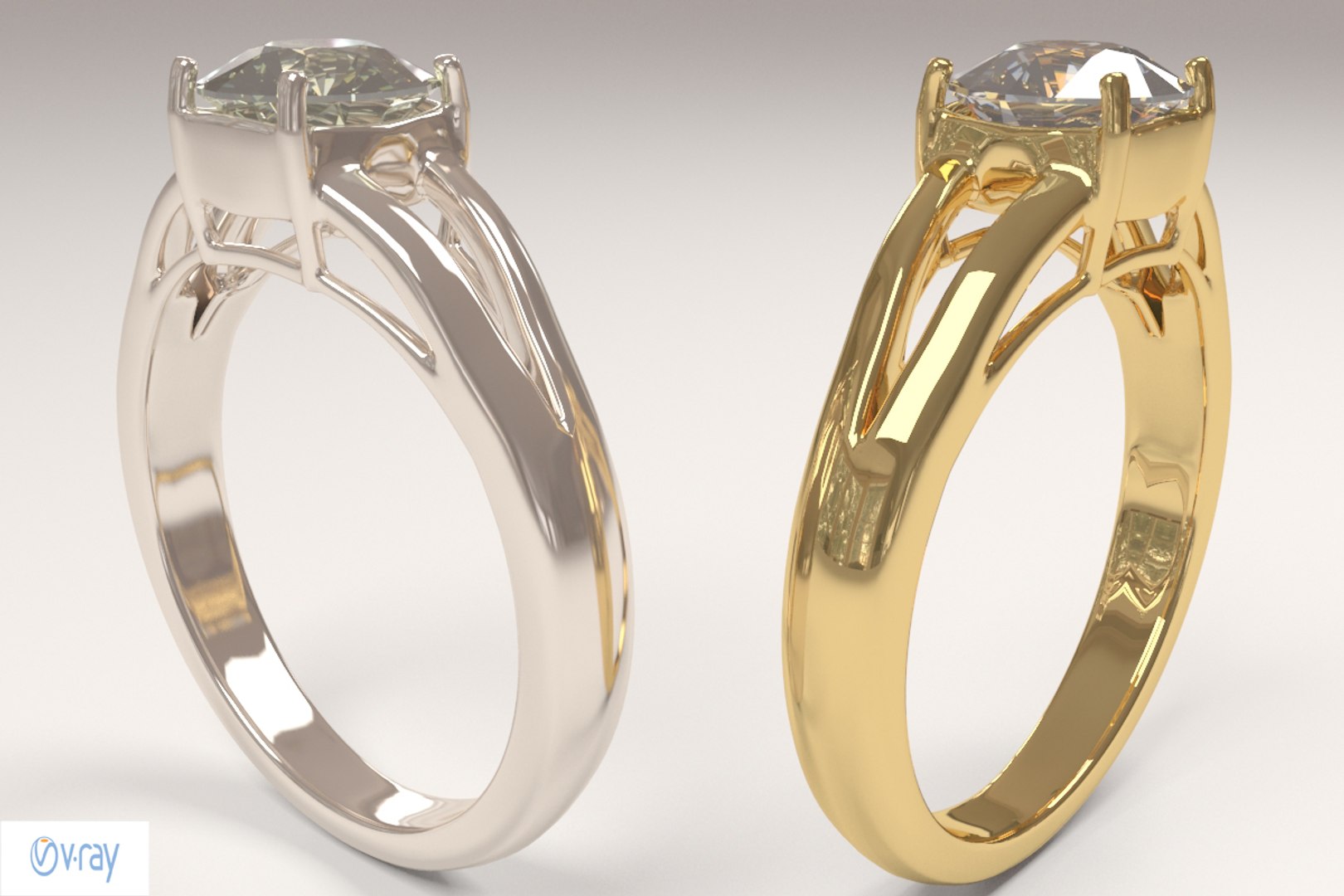 Diamond Ring 3d Model