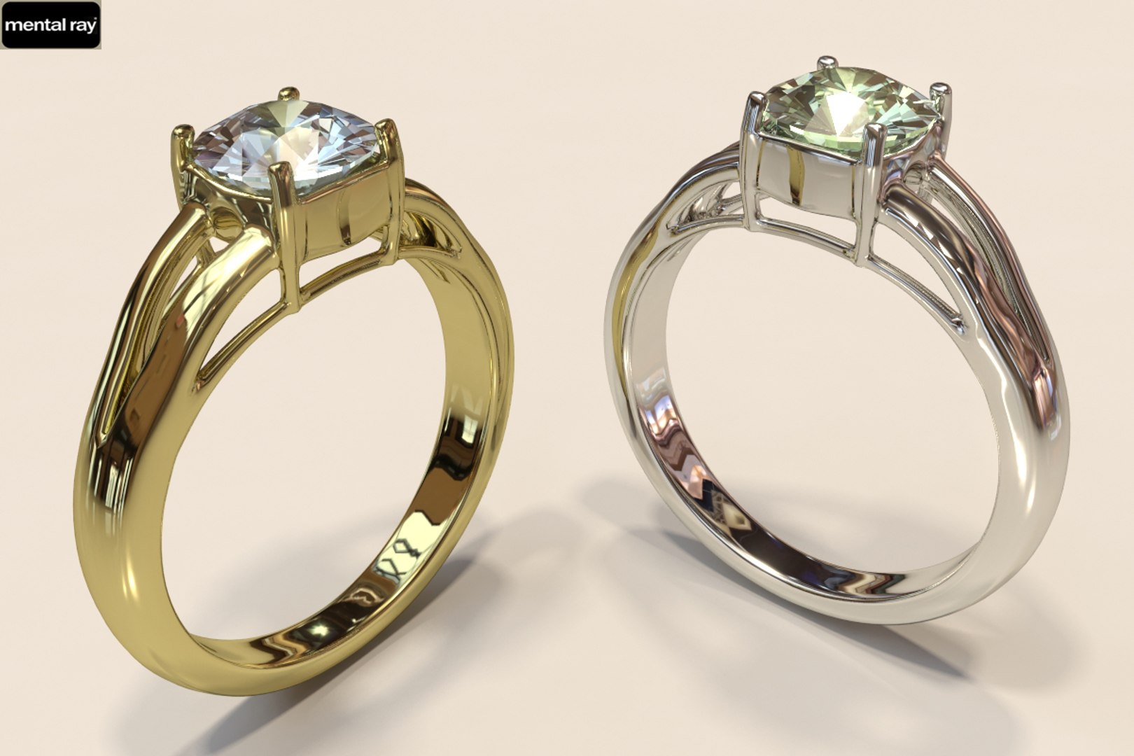 Diamond Ring 3d Model