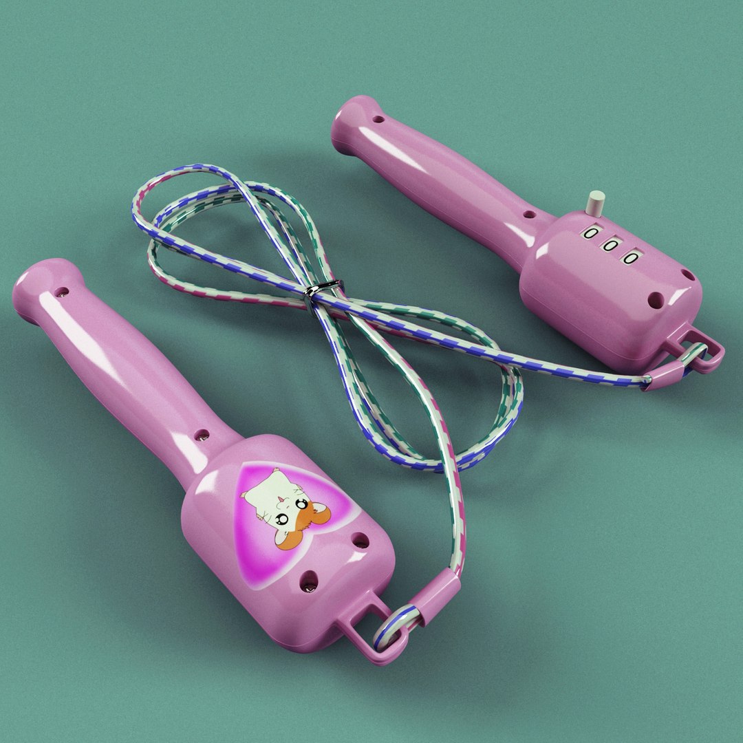 digital jump rope v2 3d c4d