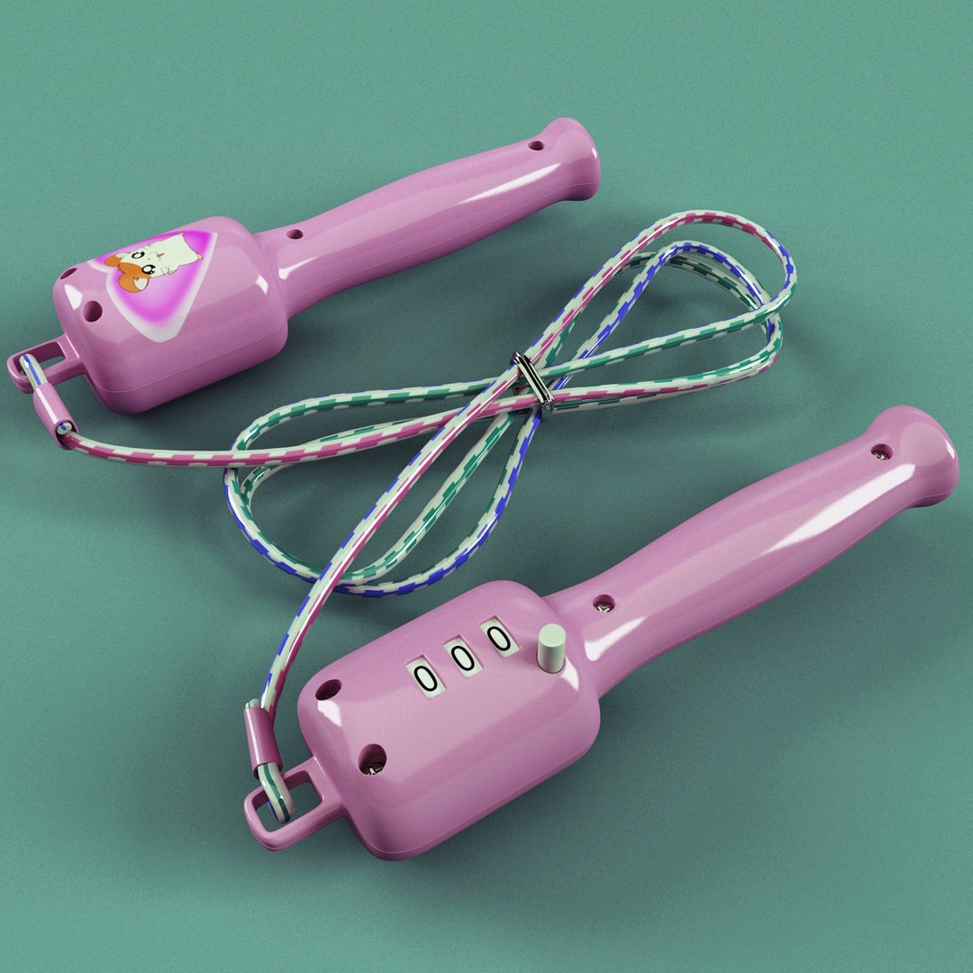 digital jump rope v2 3d c4d
