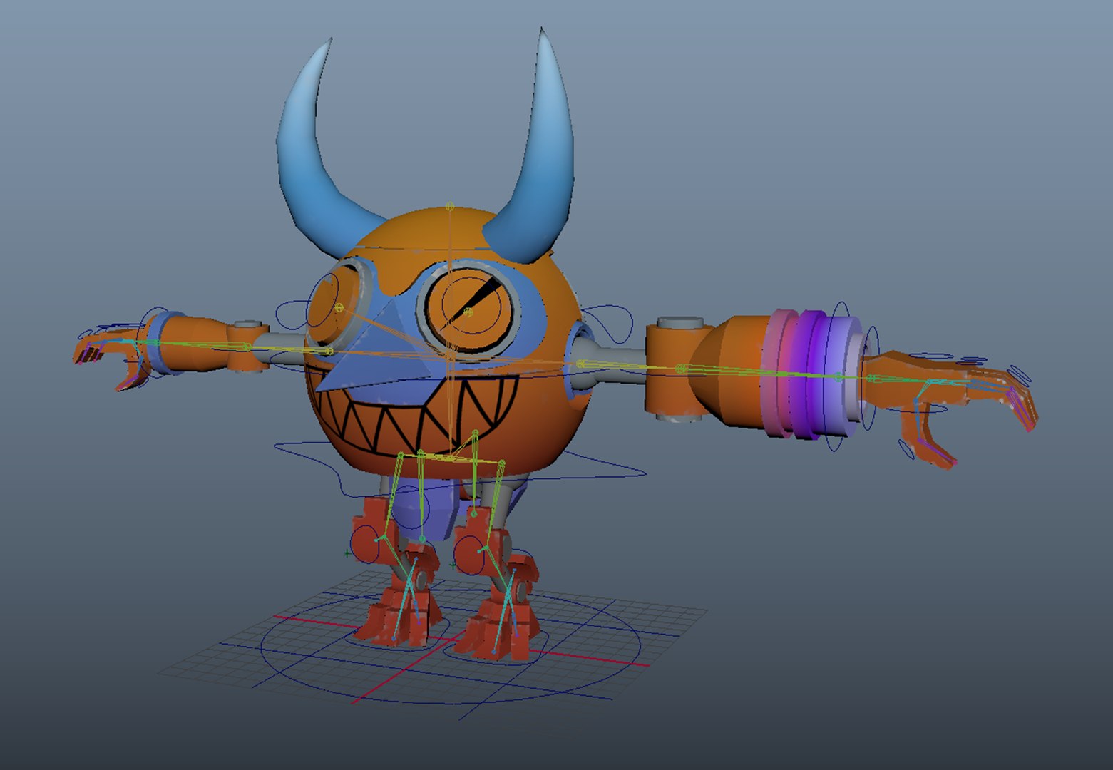 3D model Robot character rig for maya - TurboSquid 1924574