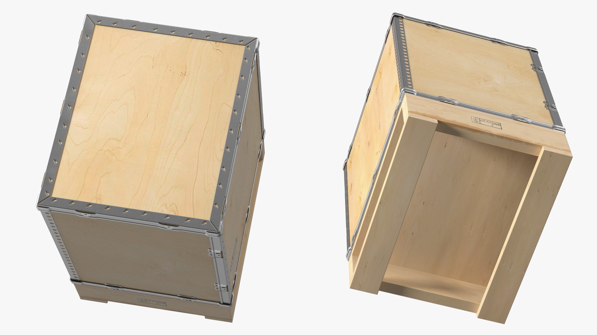 Shipping Wooden Box 24x20 Inches 3D Model - TurboSquid 2114715