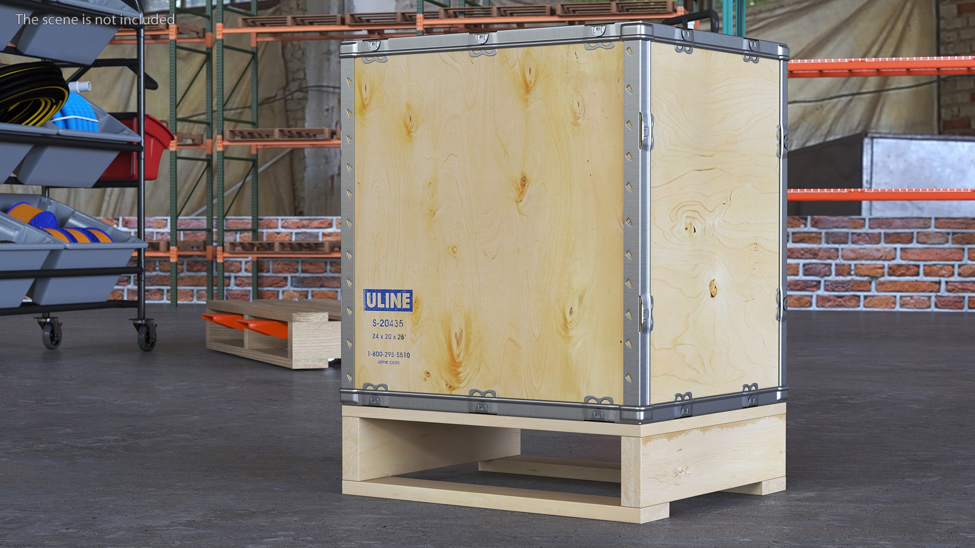 Shipping Wooden Box 24x20 Inches 3D Model - TurboSquid 2114715