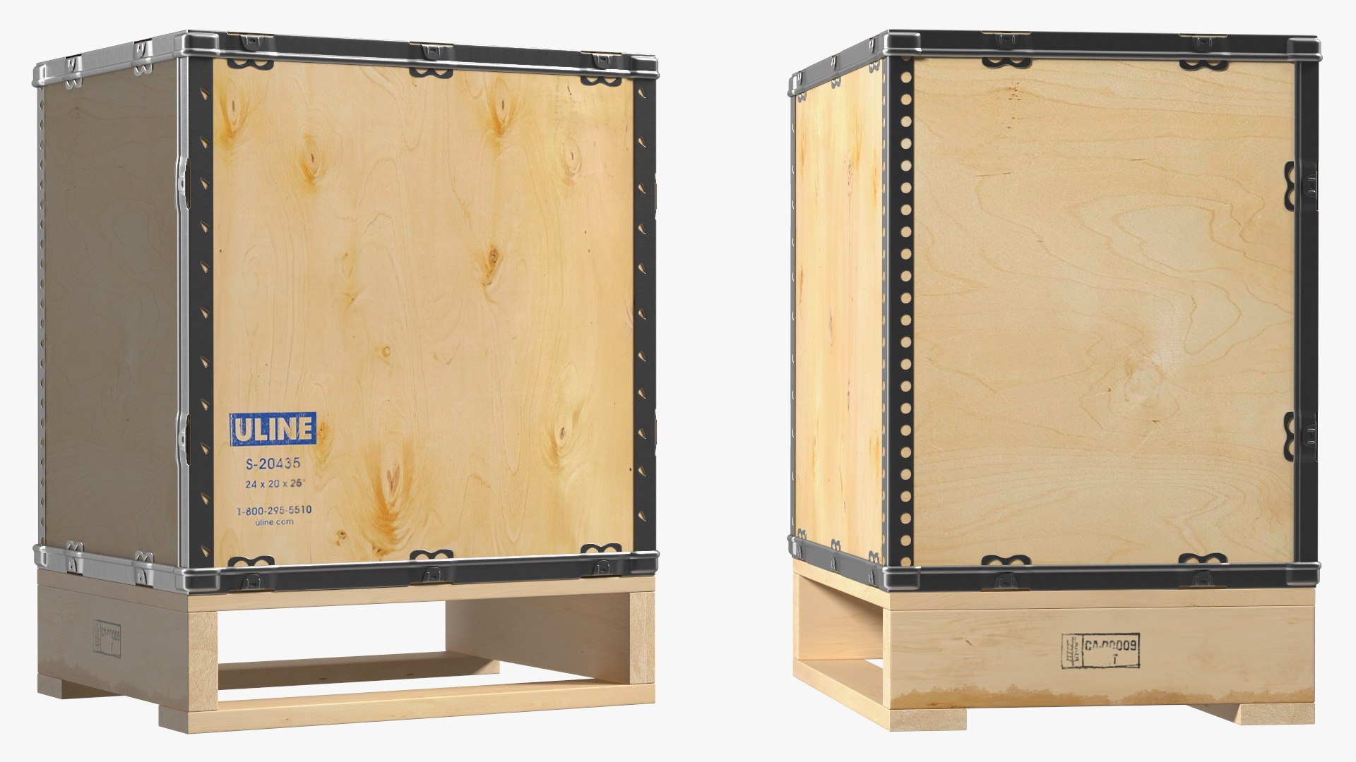 Shipping Wooden Box 24x20 Inches 3D Model - TurboSquid 2114715