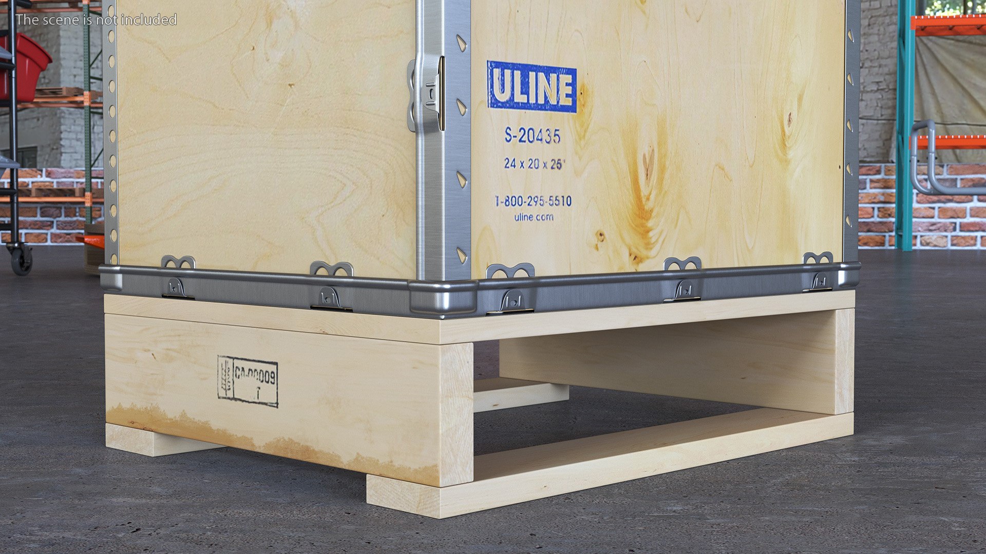 Shipping Wooden Box 24x20 Inches 3D Model - TurboSquid 2114715