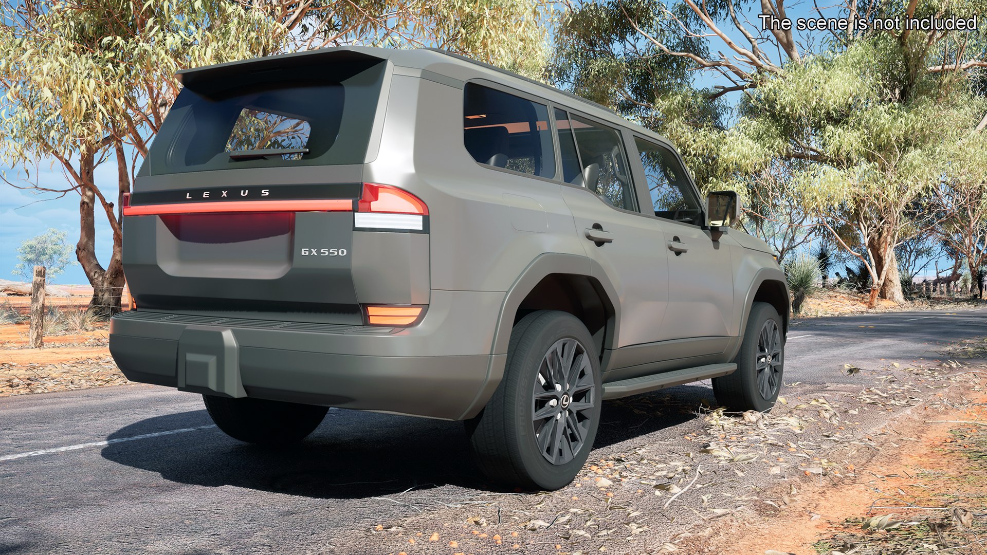 Lexus GX 550 Premium 2024 Gray Rigged for Cinema 4D 3D model ...