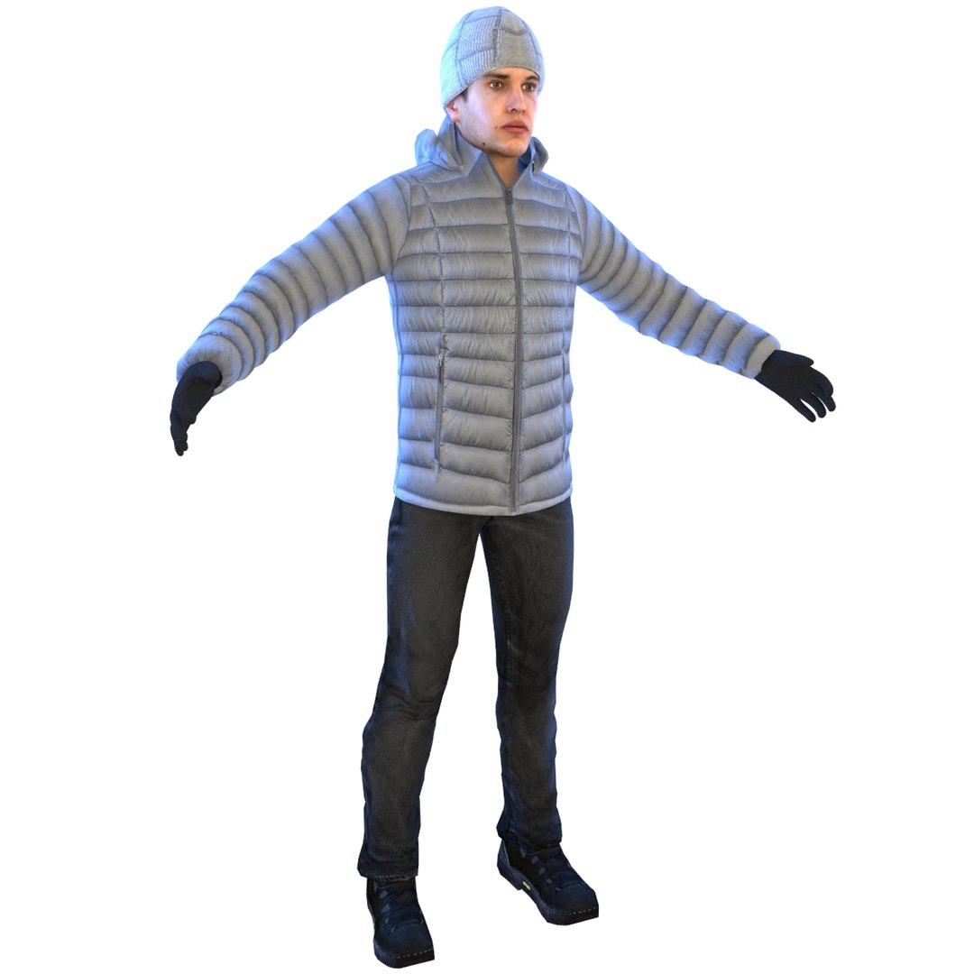 3D Man Winter Cap Model - TurboSquid 1482162