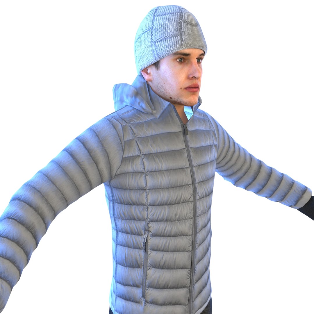 3D Man Winter Cap Model - TurboSquid 1482162