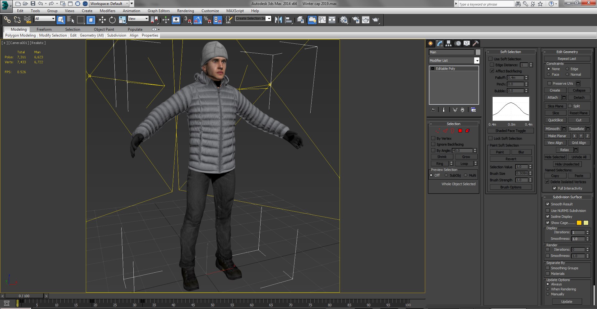 3D Man Winter Cap Model - TurboSquid 1482162