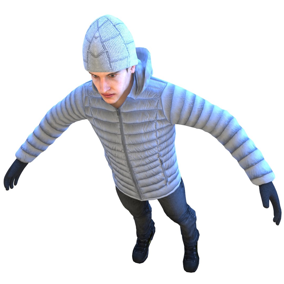 3D Man Winter Cap Model - TurboSquid 1482162