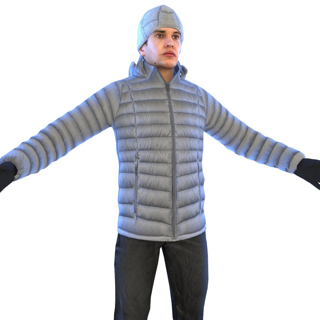 3D Man Winter Cap Model - TurboSquid 1482162