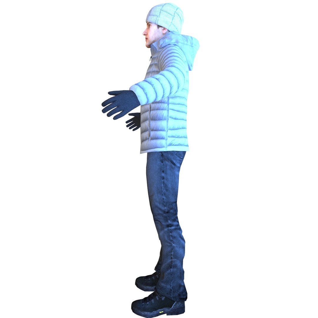3D Man Winter Cap Model - TurboSquid 1482162