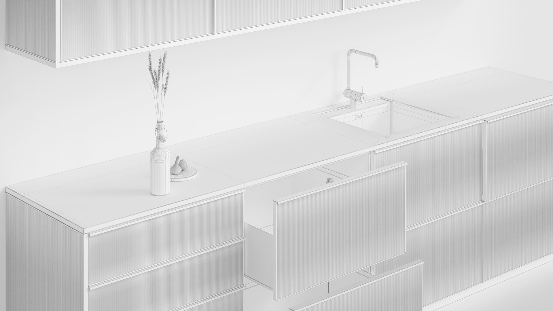 CPH Reform Reflect Metal Black Kitchen Model - TurboSquid 2057193