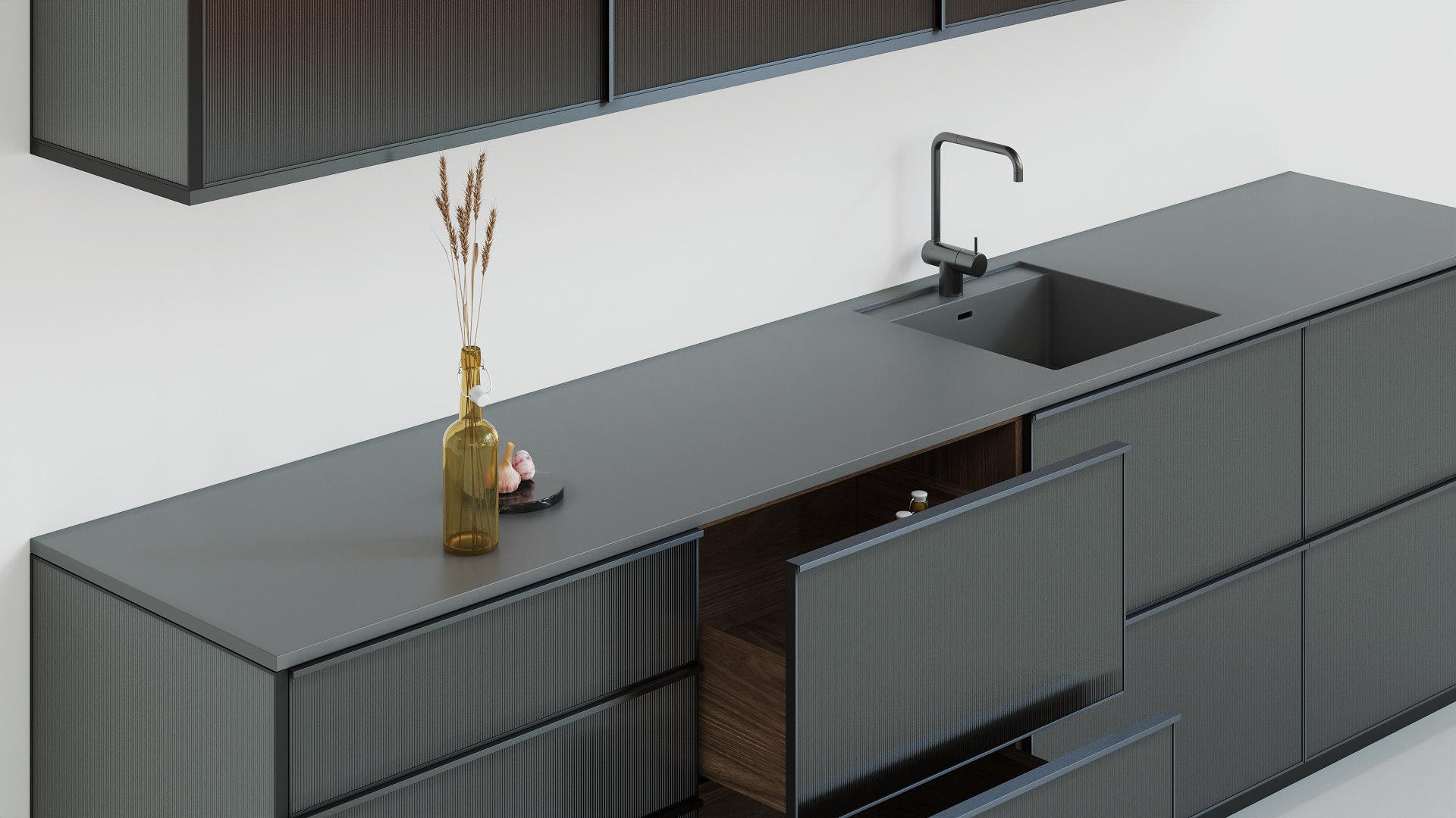 CPH Reform Reflect Metal Black Kitchen Model - TurboSquid 2057193
