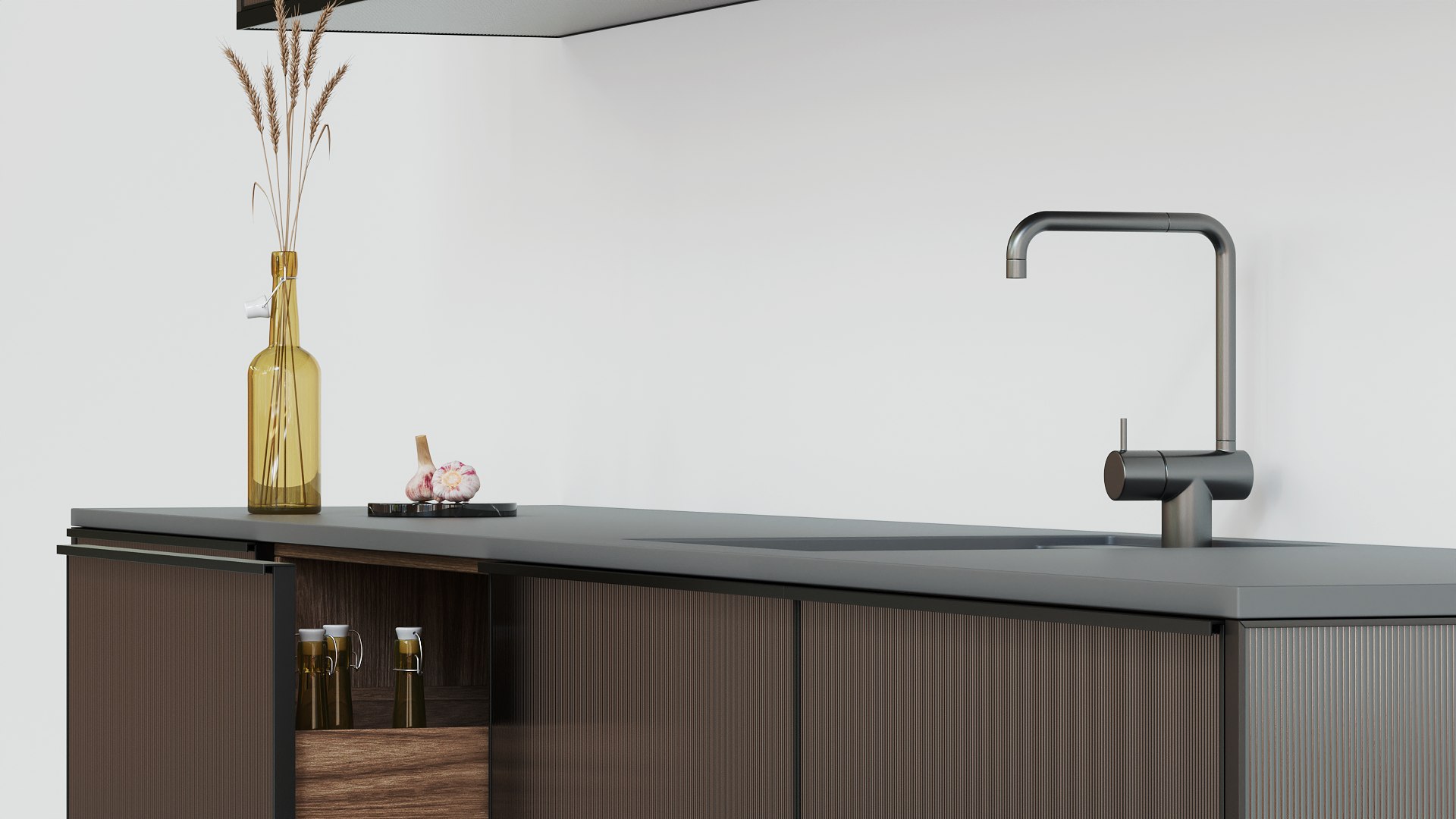 CPH Reform Reflect Metal Black Kitchen Model - TurboSquid 2057193