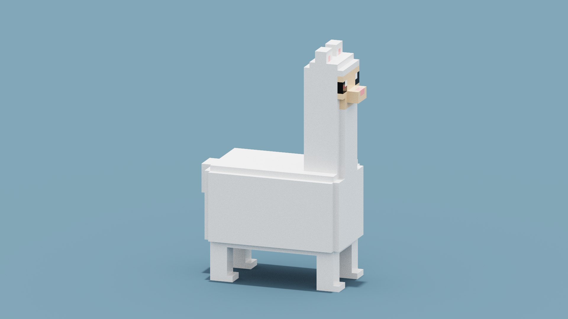 3D Voxel Lama Model - TurboSquid 1931600