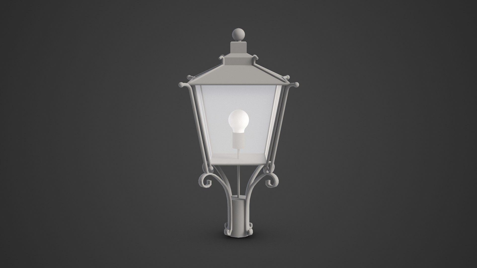 3d max street lamp