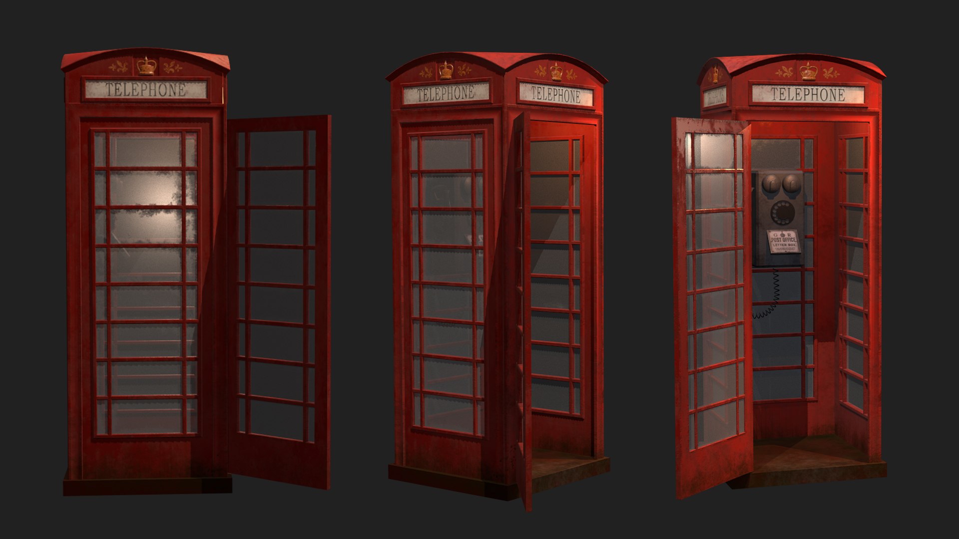 3D London Telephone Booth 3D Model Model - TurboSquid 2012531