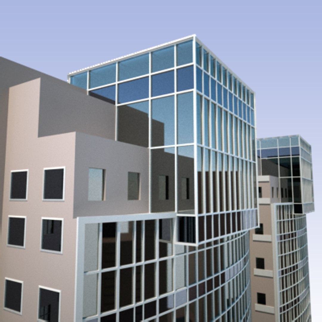 3d Building Modern Sci-fi Model