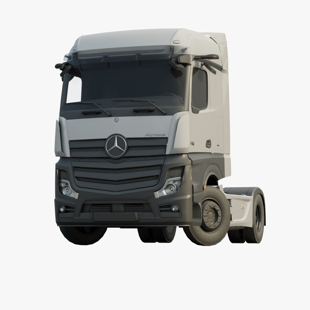 Mercedes-Benz Actros 2020 lowpoly 3D model - TurboSquid 2103548
