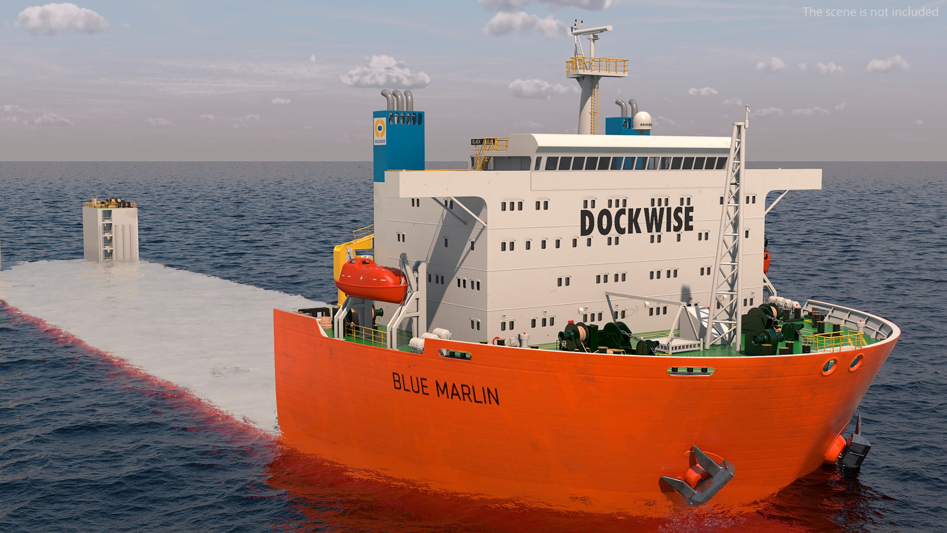 3D Blue Marlin Heavy Lift Vessel Rigged - TurboSquid 2304682