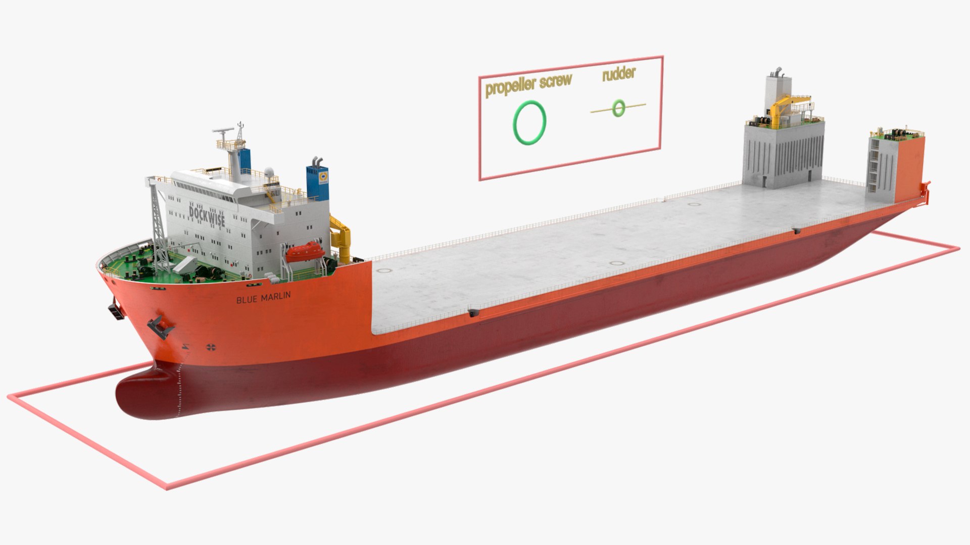 3D Blue Marlin Heavy Lift Vessel Rigged - TurboSquid 2304682