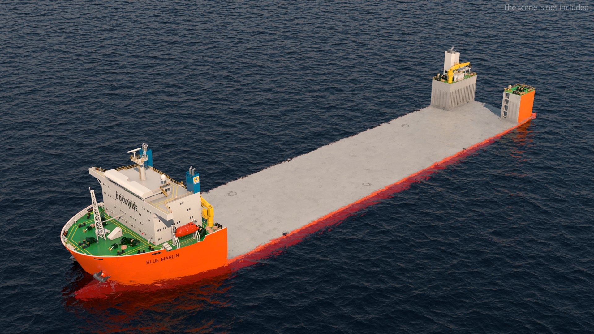 3D Blue Marlin Heavy Lift Vessel Rigged - TurboSquid 2304682