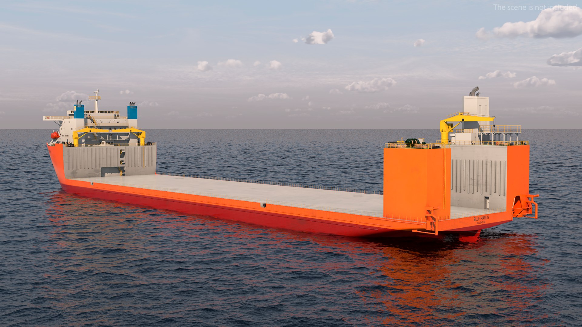 3D Blue Marlin Heavy Lift Vessel Rigged - TurboSquid 2304682