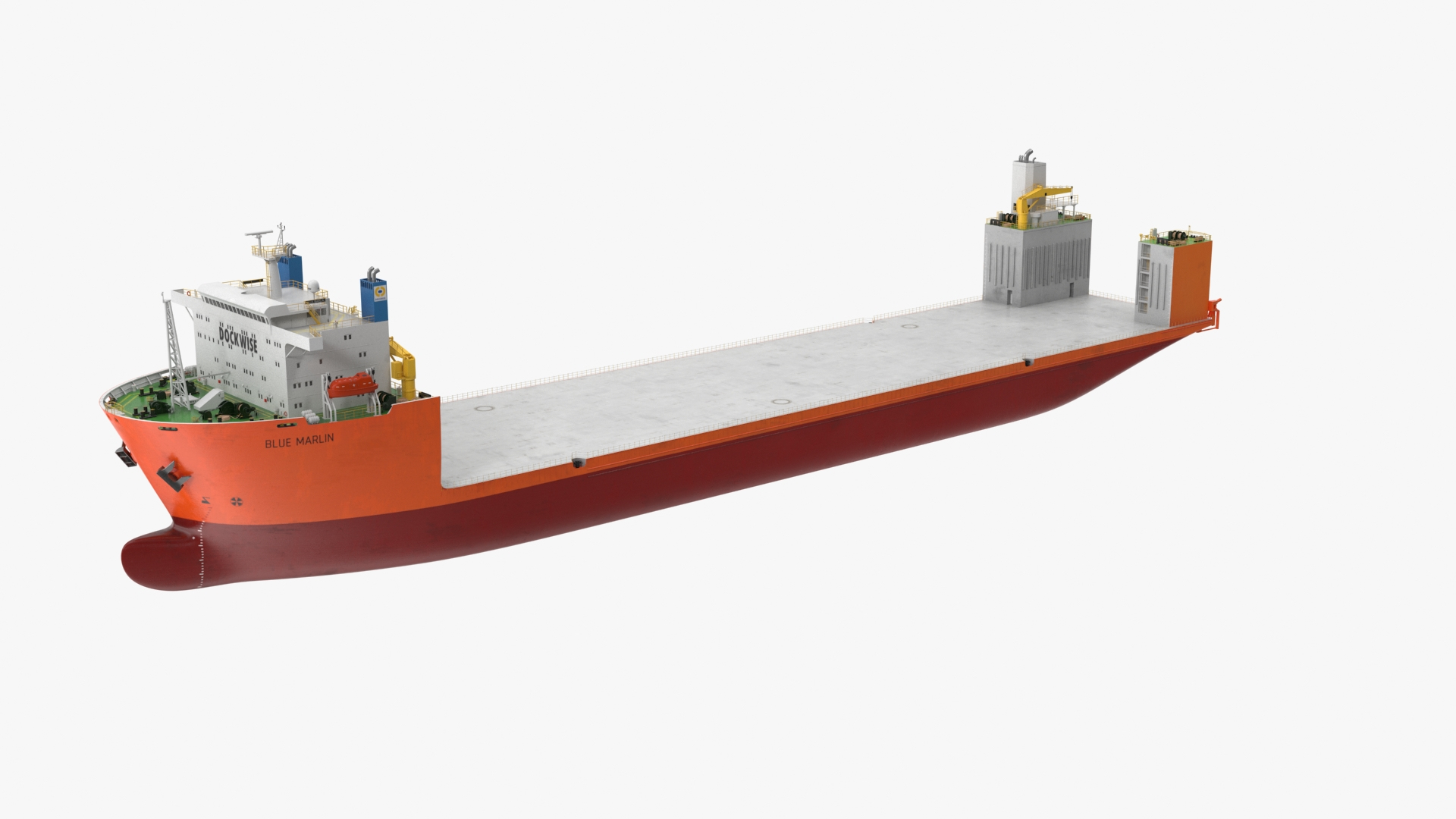 3D Blue Marlin Heavy Lift Vessel Rigged - TurboSquid 2304682